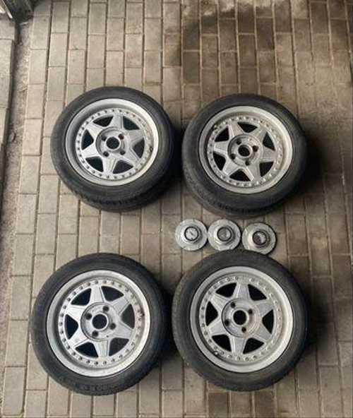 Диски Speedline audi с резиной Continental 205/50r