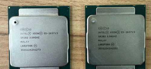 2шт Intel Xeon E5-2637 v3