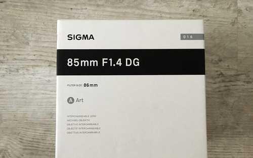Новый Sigma 85mm f/1.4 DG HSM Art Nikon F