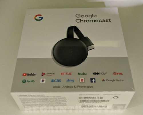 Медиаплеер Google Chromecast 2018 3nd gen