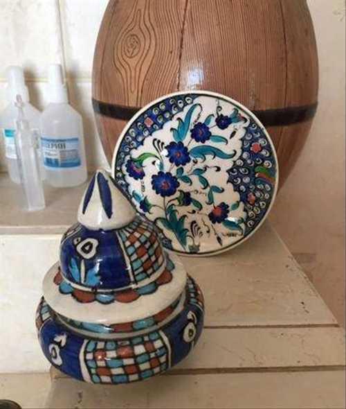 Тарелочка и вазочка