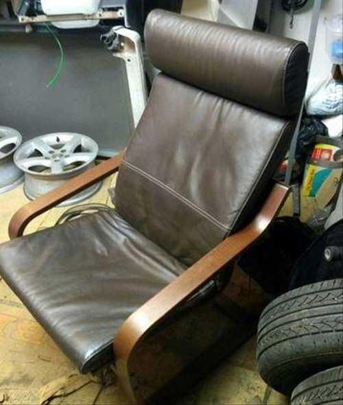 Кожанное кресло "Икеа"
