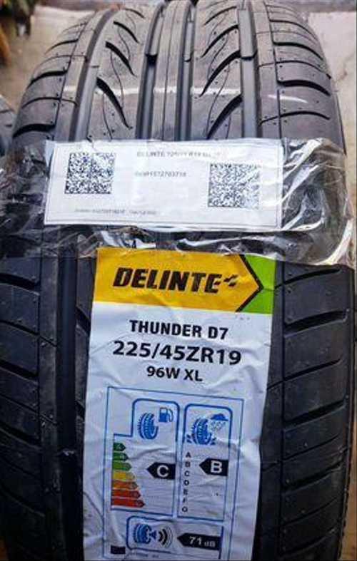 225/45R19 delinte thunder D7 Китай и другие