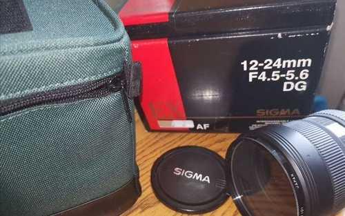 Полнокадровый Sigma 12-24/4.5-5.6 Canon EF