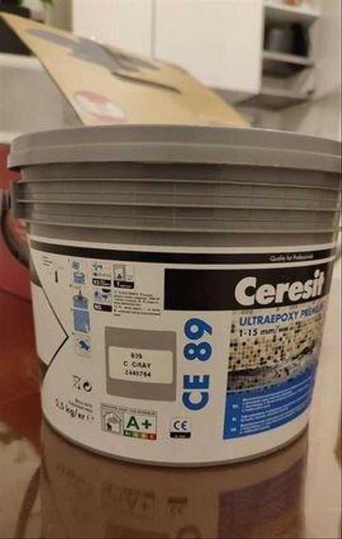Затирка эпоксидная Ceresit CE89 цвет серый 2.5 кг