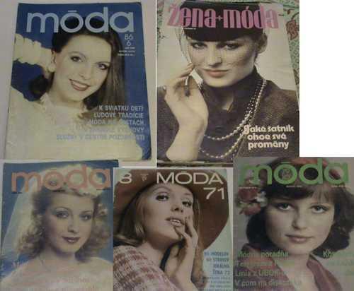 Чешский журнал Moda 1971 1979 1980 1986 1987 года