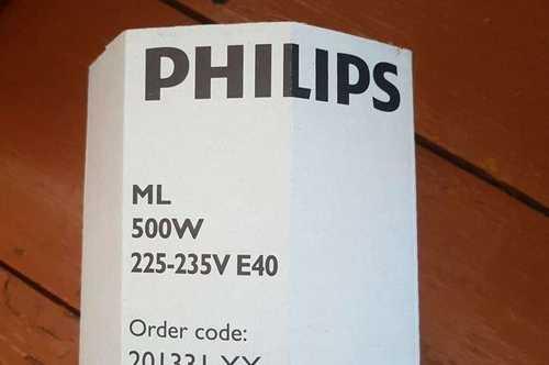 Ртутная лампа philips ML 500W. E 40