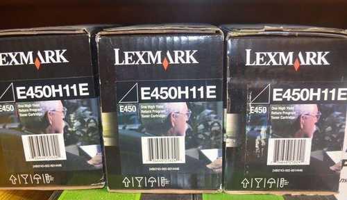 Картридж Lexmark E450H11E, черный (оригинал)