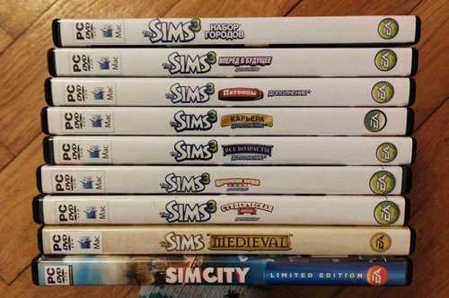 Компьютерные игры «The sims 3» диски