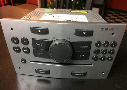 Магнитола CD30 mp3 aux Opel Astra H