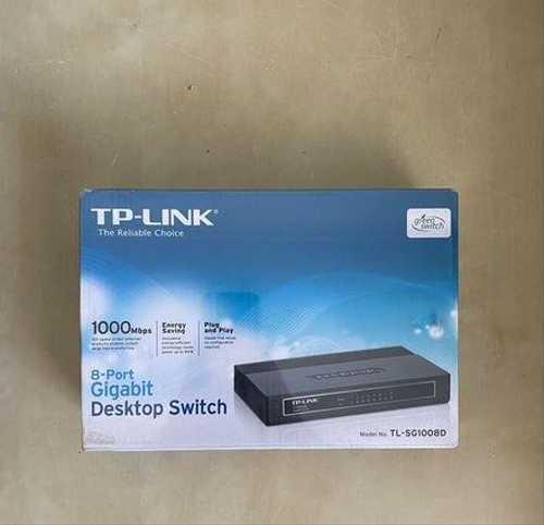 Коммутатор (свитч) TP-Link TL-SG1008D 1гб 8 портов