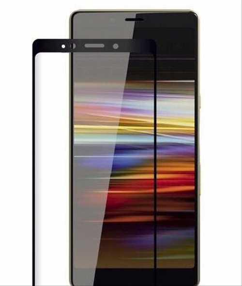 Защитное стекло (2,5D) для Sony Xperia L3 (черное)
