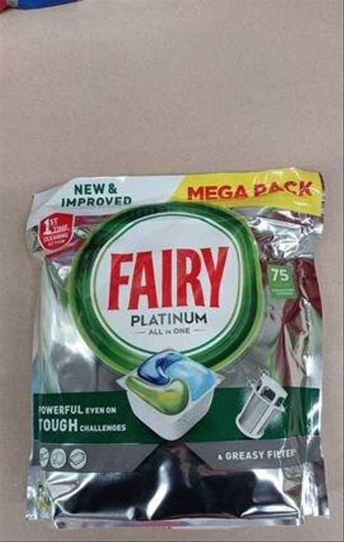 Финский Fairy Platinum 75шт. Таблетки