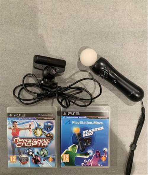 PS Move Starter Pack + игра Праздник Спорта PS3