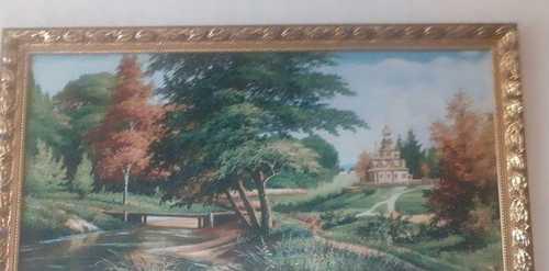 Картина в раме гобелен
