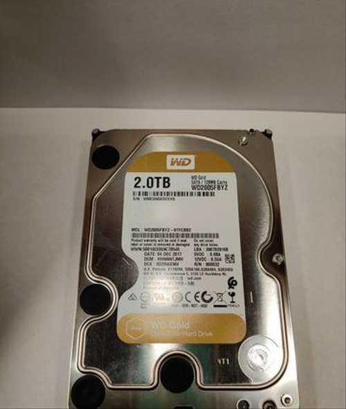 Wester Digital Gold 2Tb WD2005fbyz