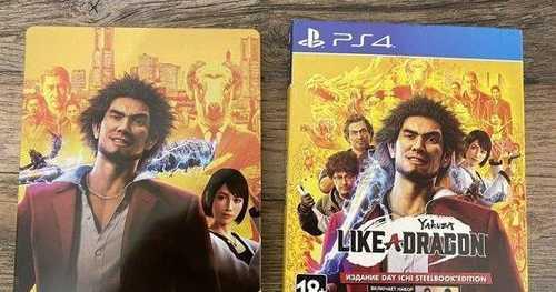 Yakuza like a dragon steelbook PS4/PS5 диск