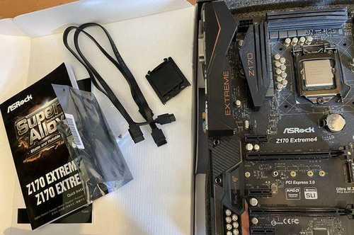Материнская плата Asrock z170 extreme 4 + intel i7
