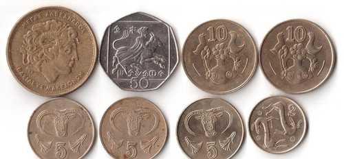 Монеты Кипр,Словения,Хорватия