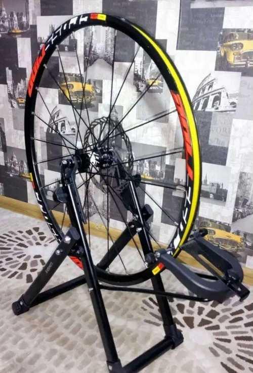 Стенд станок для сборки и ремонта колес велосипеда