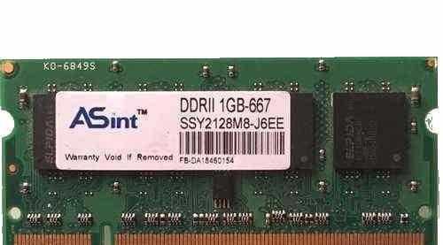 Оперативная память Asint Ddr2 1gb 667 ssy2128m8 j6