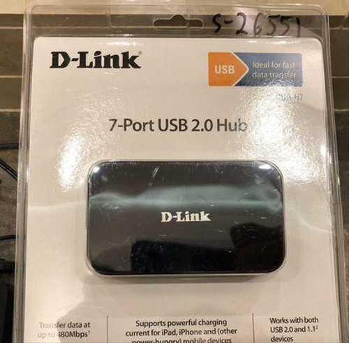 USB хаб USB - разветвитель (хаб) D-link DUB-H7