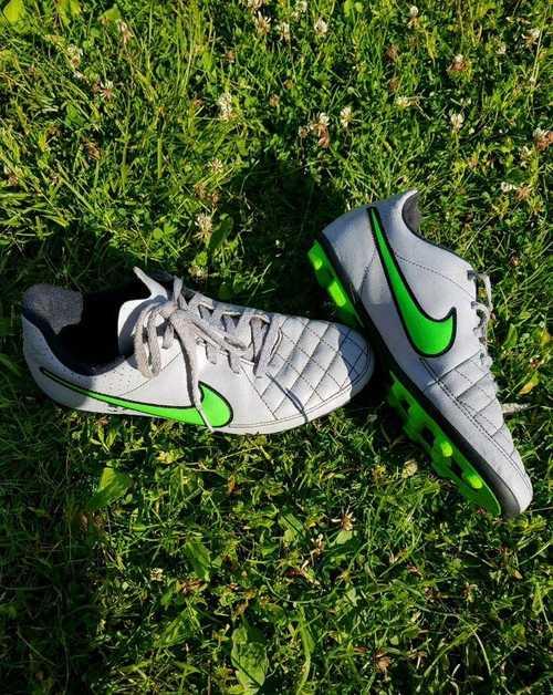 Бутсы nike tiempo с шипами 37,5 размер