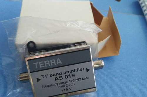 Усилитель TV Terra AS019для Телевидения тв DVB T2