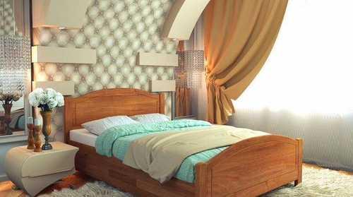 Кровать деревянная Милена 2