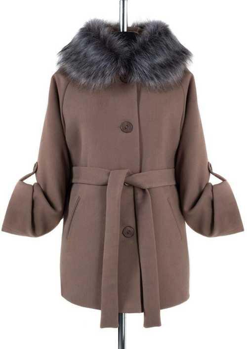 Новое кашемировое утепленное пальто
