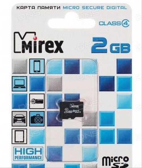 Карта памяти Mirex 2Gb