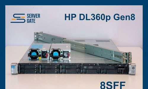 Сервер HP DL360p Gen8 8SFF 2x E5-2680v2 32GB