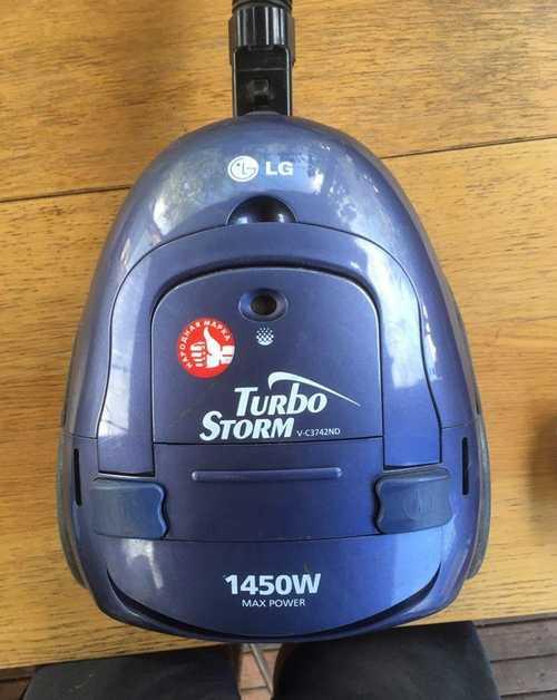 Пылесос LG turbo storm v-c3742nd 1450W)