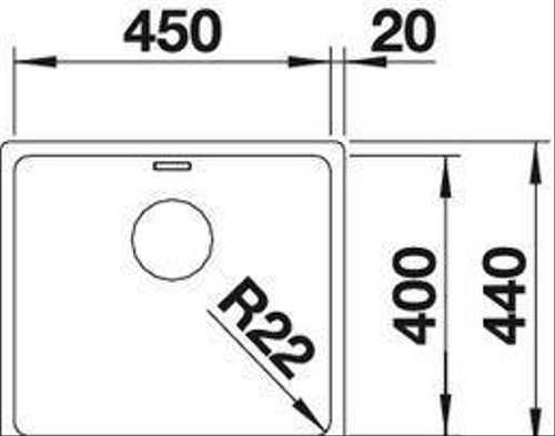 Раковина, мойка Blanco Andano 450