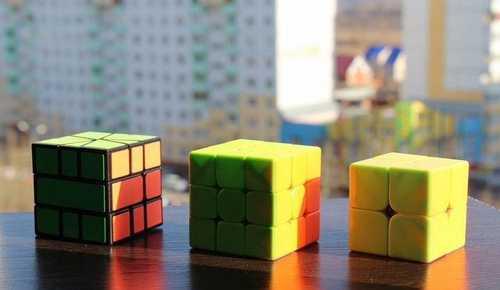 Головоломки "Кубик рубика 3x3,2x2 и square one"
