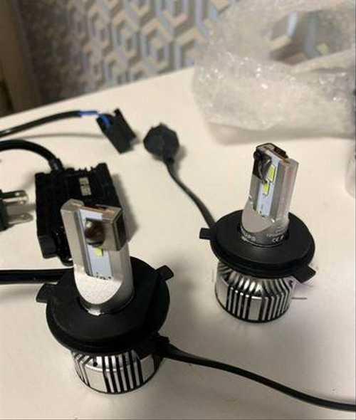Светодиодные led лампы Н4 Philips + обманки MTF