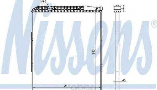 Радиатор охлаждения Actros 1843 S 96- с рамкой