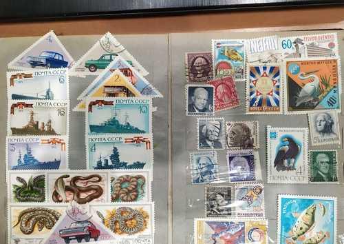 Альбом почтовых марок СССР, USA, Куба, Чехи и друг