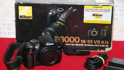 Nikon D3000 body (пробег 3623 кадра)
