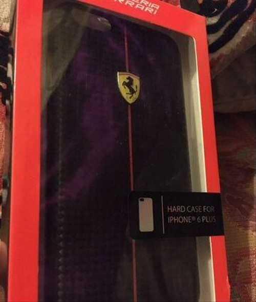 Чехол на iPhone 6 Plus новый Ferrari оригинал