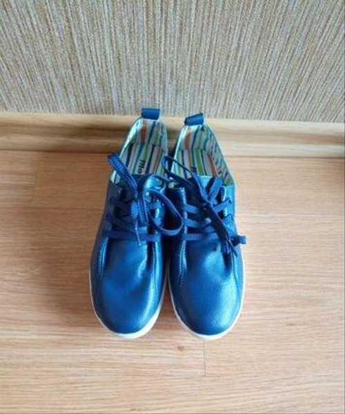 Туфли синие новые нат. кожа р. 37 Фирма Тофа