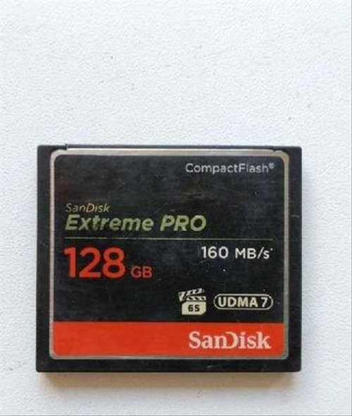 Карта памят SanDisk Compact Flash 128 GB Extreme P