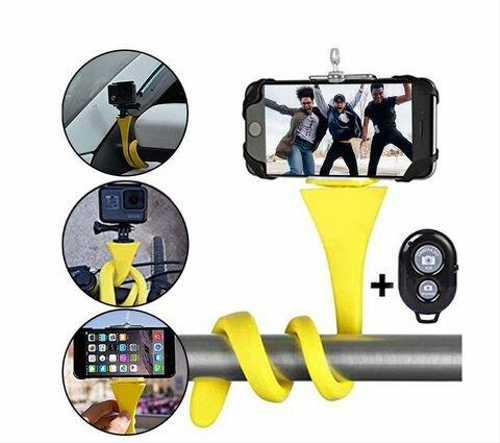 Ультра-гибкая селфи-палка Flexible Selfie Stick