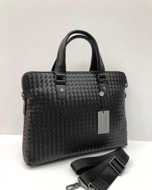 Новая мужская сумка портфель кожа Bottega Veneta