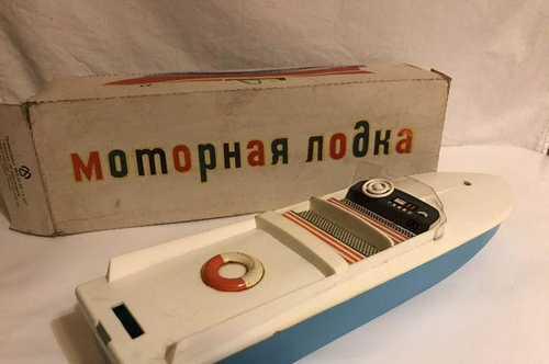 Моторная лодка игрушка СССР