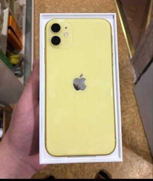 Желтый айфон 11 фото в живую