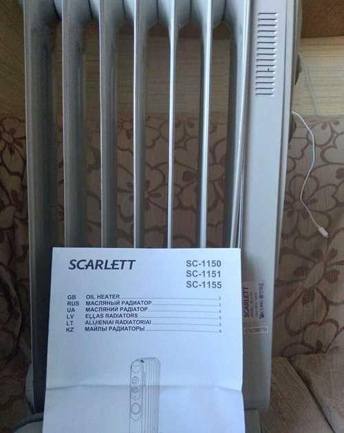 Масляный радиатор Scarlett