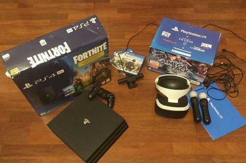Продам PS 4 PRO + VR (очки)
