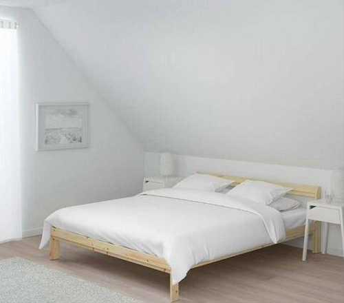 Кровать IKEA двуспальная с матрасом