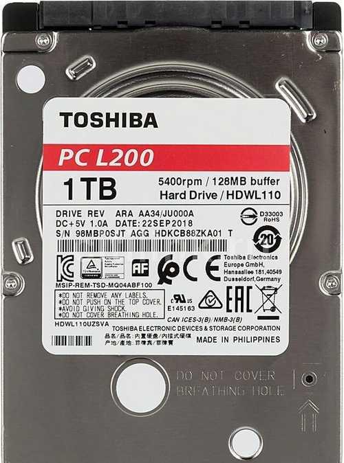HDD 2.5 toshiba PC L200 (hdwl110)